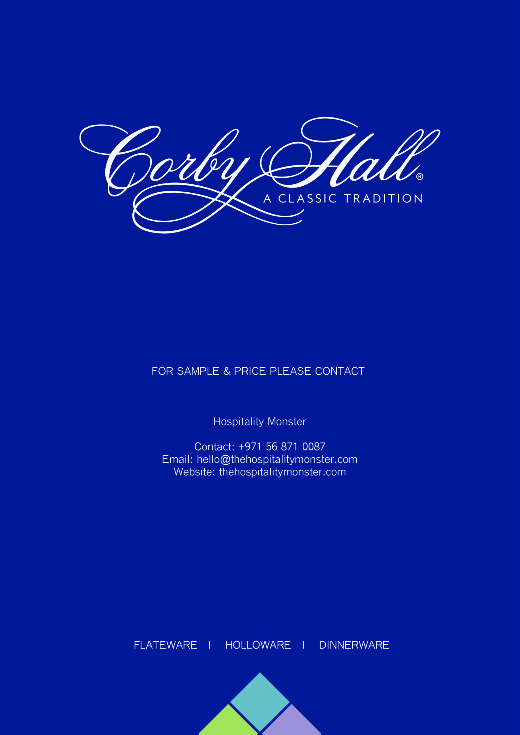 CORBY HALL CATALOG – Hospitality Monster